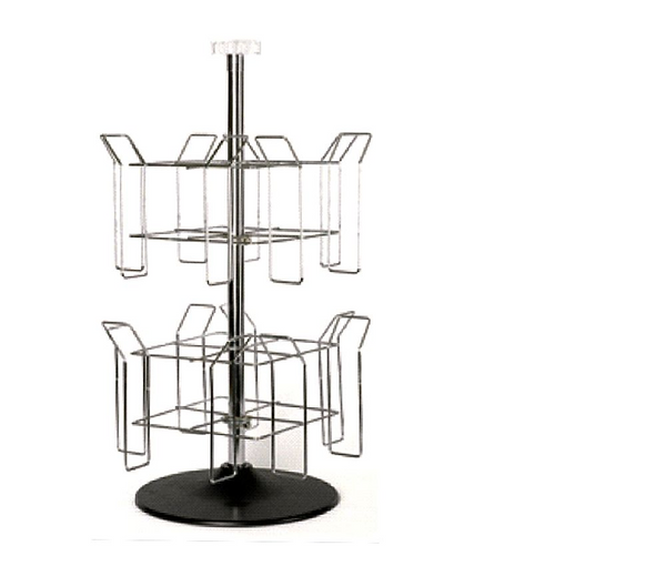 2-TIER COUNTERTOP MAGAZINE SPINNER – Store Fixture Showcase