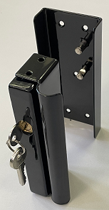 Folding Security Gate Lock Black – Store Fixture Showcase