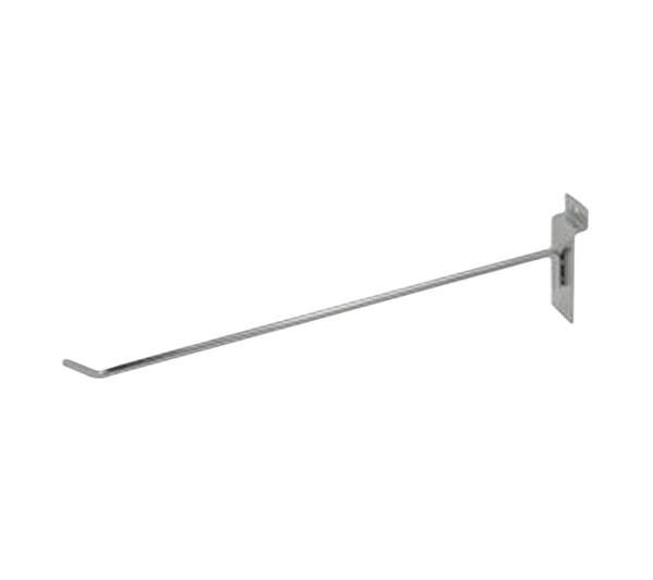 Thin Slatwall Hook chrome – Store Fixture Showcase